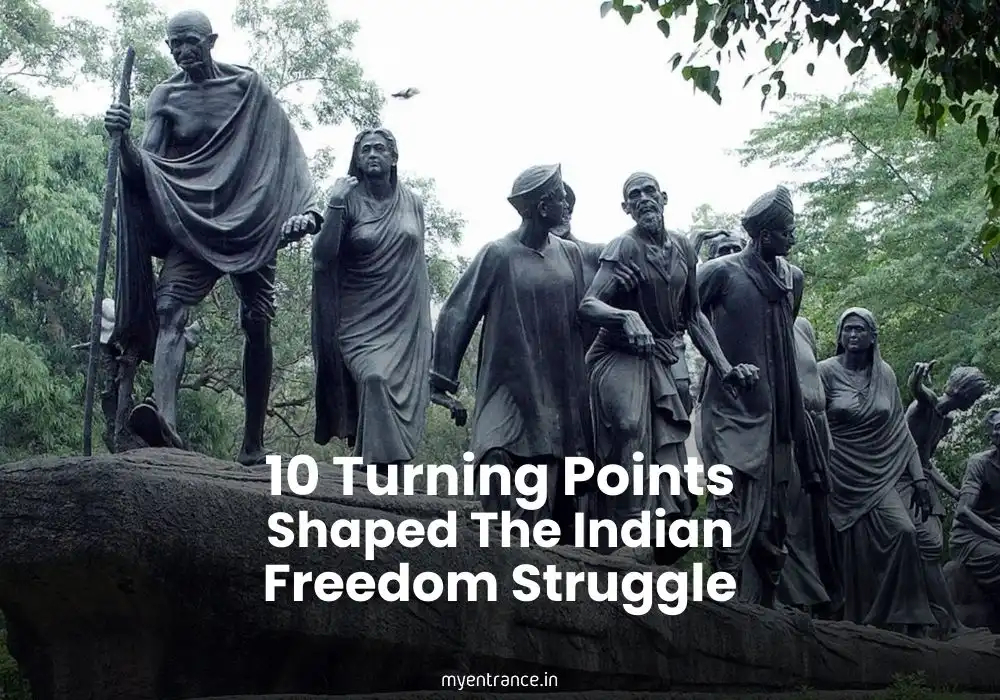 Which 10 Turning Points Shaped the Indian Freedom Struggle? - My Entrance