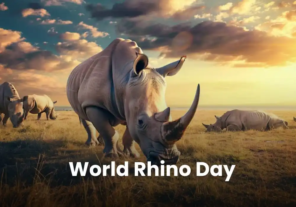 World Rhino Day: History, Threats and Ecological Importance - My Entrance